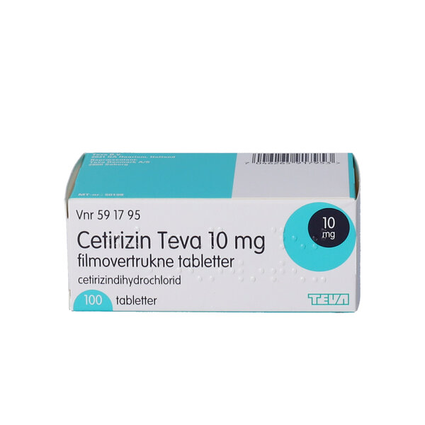 Cetirizin TEVA 100 allergitabletter | Køb på DinApoteker.dk