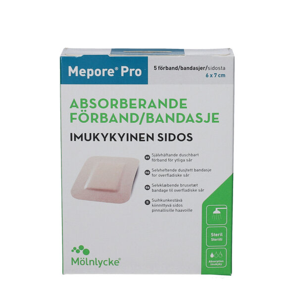 Mepore Pro Forbinding (6 x 7 cm) 5 stk | Køb på DinApoteker.dk