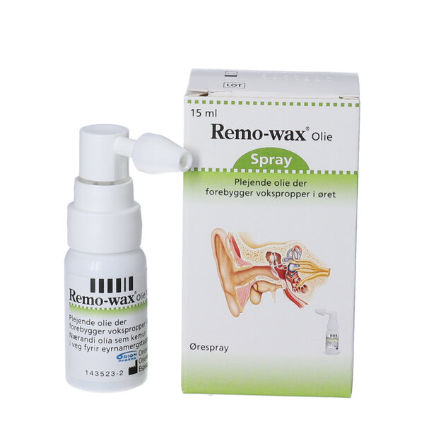 Remo-wax Olie Ørespray 10 ml | Køb på DinApoteker.dk
