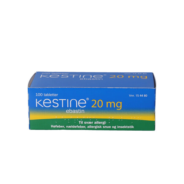 Kestine 20 mg 100 stk allergitabletter | Køb på DinApoteker.dk