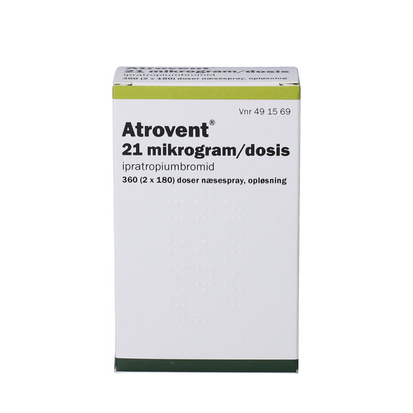 Atrovent nasal næsespray (PA) 2x180 ds | Køb på DinApoteker.dk